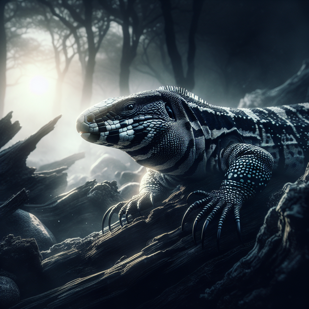 Animal Omens: The Argentine Black and White Tegu by Animal Omens